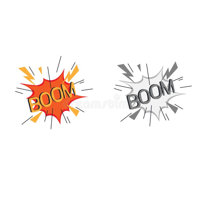 Boom. Speech Bubble, Vector Illustration Stock Vector - Illustration of ...