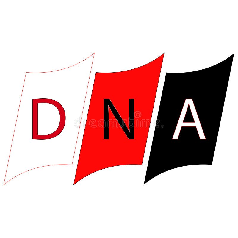 Simple DNA logo idea stock illustration. Illustration of logo - 197422789