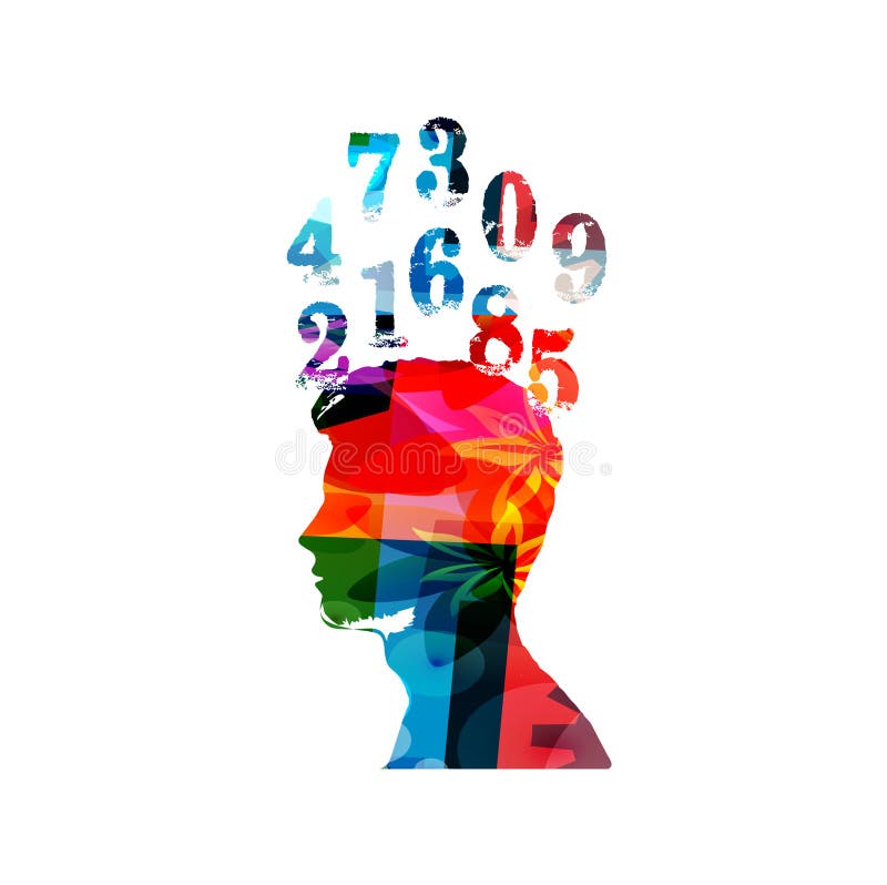 Head Numbers stock illustration. Illustration of imagination - 13412066