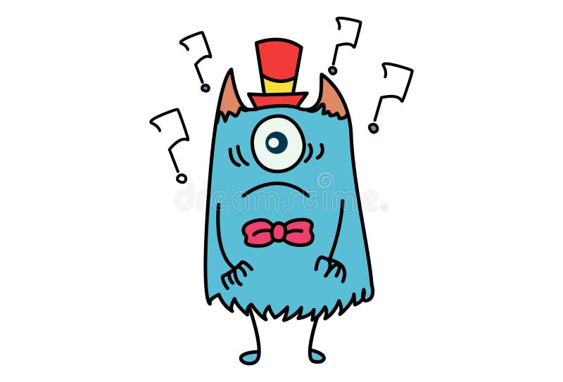 Confused Monster Stock Illustrations – 838 Confused Monster Stock ...