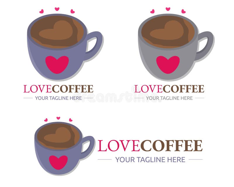 Coffee Shop Template Logo Vector Design Stock Vector - Illustration of ...