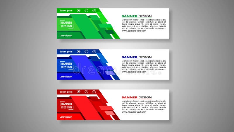 New banner with basic RGB stock vector. Illustration of basic - 199434494