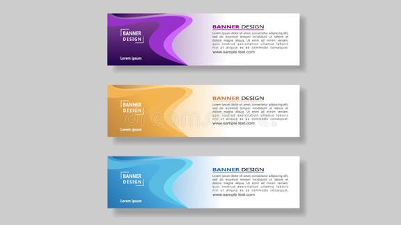 Basic RGB banners template stock vector. Illustration of internet ...