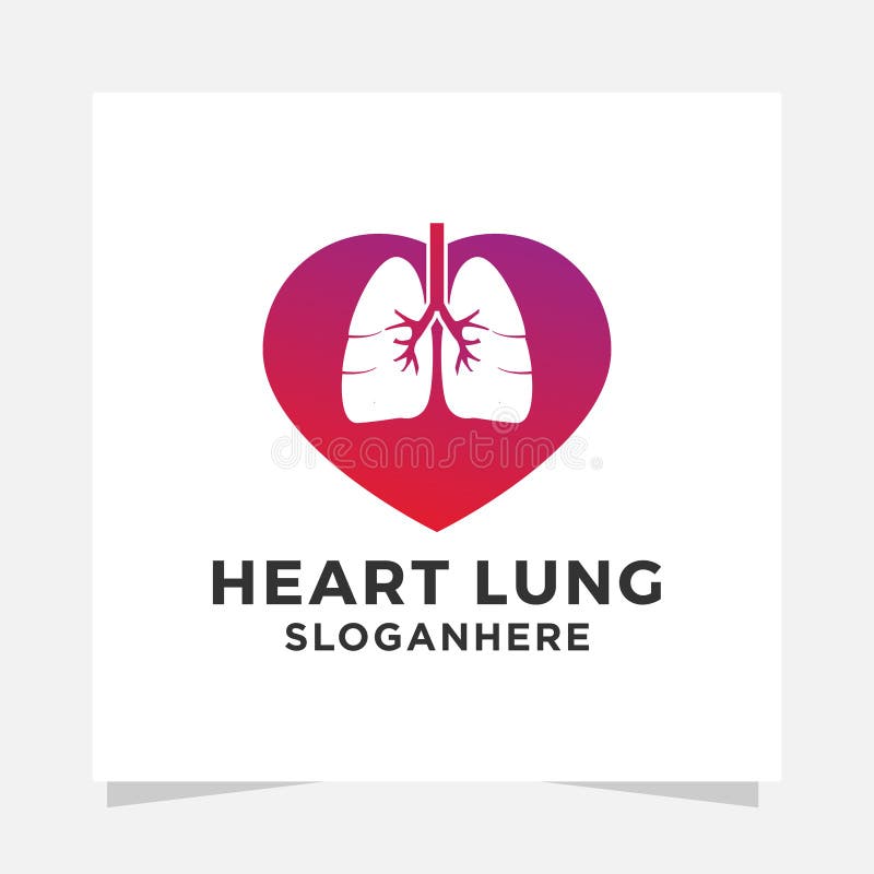 Heart Lung Medical Logo Design Vector Stock Vector - Illustration of ...
