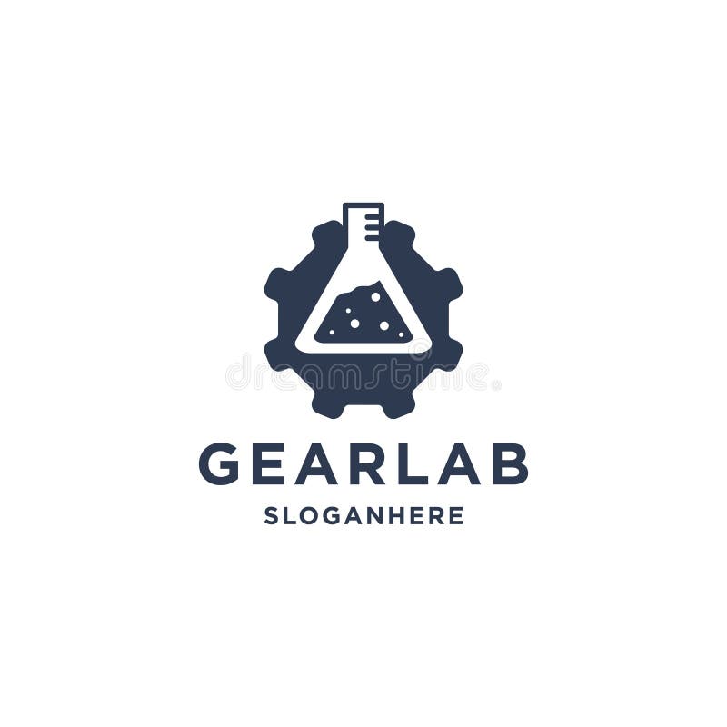 Gear Lab Logo Design Vector Stock Vector - Illustration of icon ...