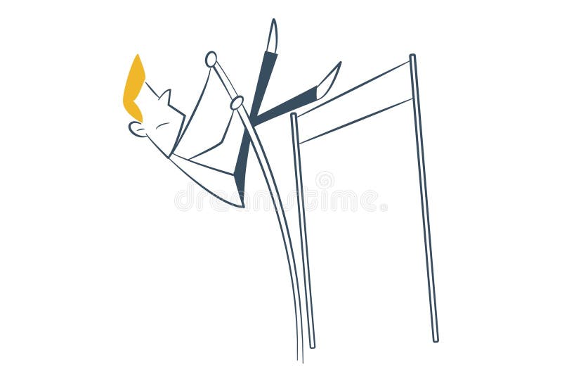 Cartoon Illustration of Line Man. Stock Vector - Illustration of ...