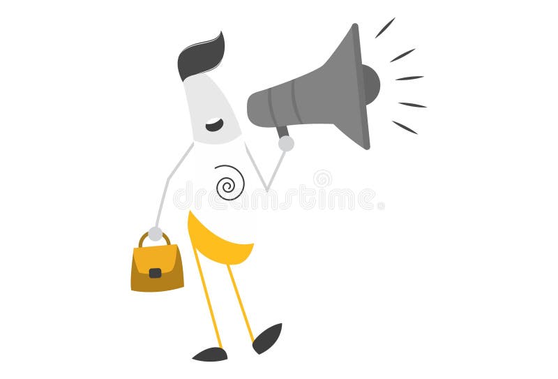 Cartoon Illustration of Line Man. Stock Vector - Illustration of ...