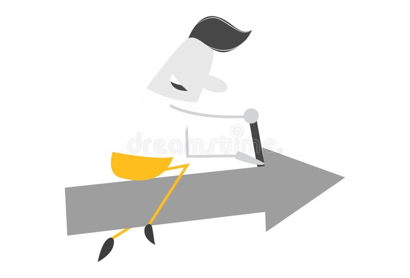 Cartoon Illustration of Line Man. Stock Vector - Illustration of ...