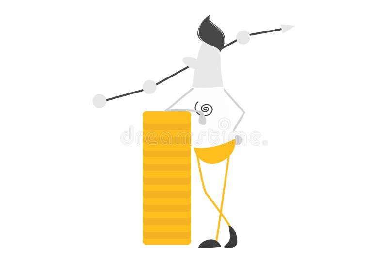 Cartoon Illustration of Line Man. Stock Vector - Illustration of male ...
