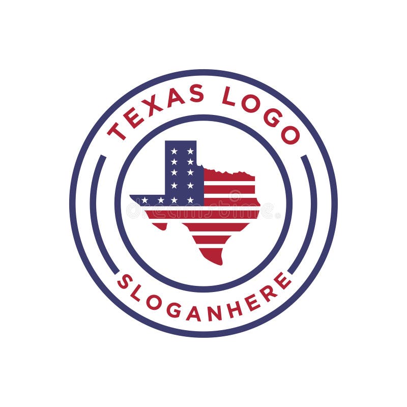Map Logo America Texas Usa Vector Design Stock Vector - Illustration of ...