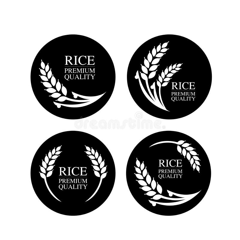 Premium Rice Great Quality Design Concept Vector. Stock Vector ...