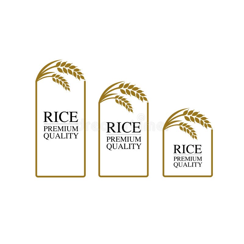 Premium Rice Great Quality Design Concept Vector. Stock Vector ...