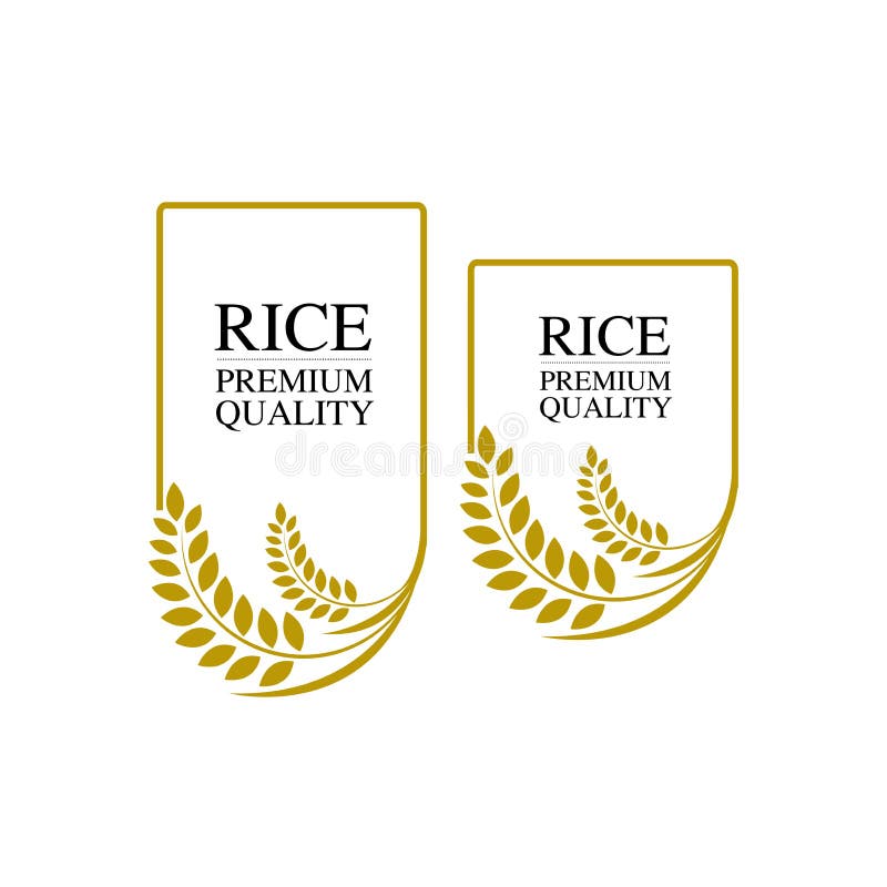 Premium Rice Great Quality Design Concept Vector. Stock Vector ...