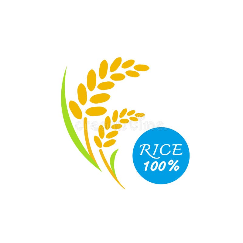 Premium Rice Great Quality Design Concept Vector. Stock Vector ...