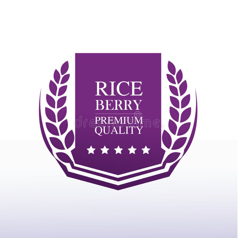 Premium Rice Great Quality Design Concept Vector. Stock Vector ...