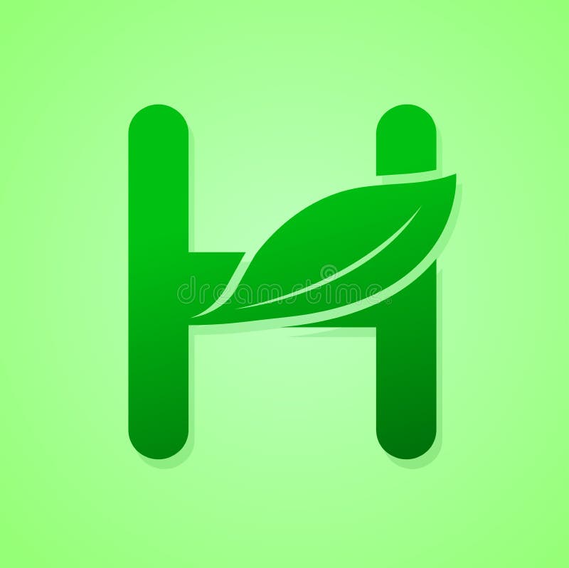 Nature Lettering for Green Ecology Logo Vector. Stock Vector ...