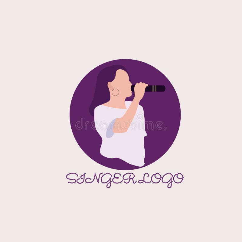 Woman Singer Logo Stock Illustrations – 660 Woman Singer Logo Stock ...