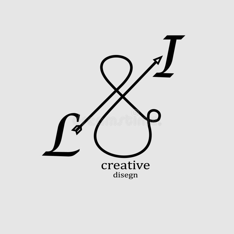 Initial LI Letter Logo Creative Trandy Icon Illustration Stock Vector ...