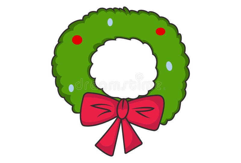 Cartoon Illustration of Christmas Garland Stock Vector - Illustration ...