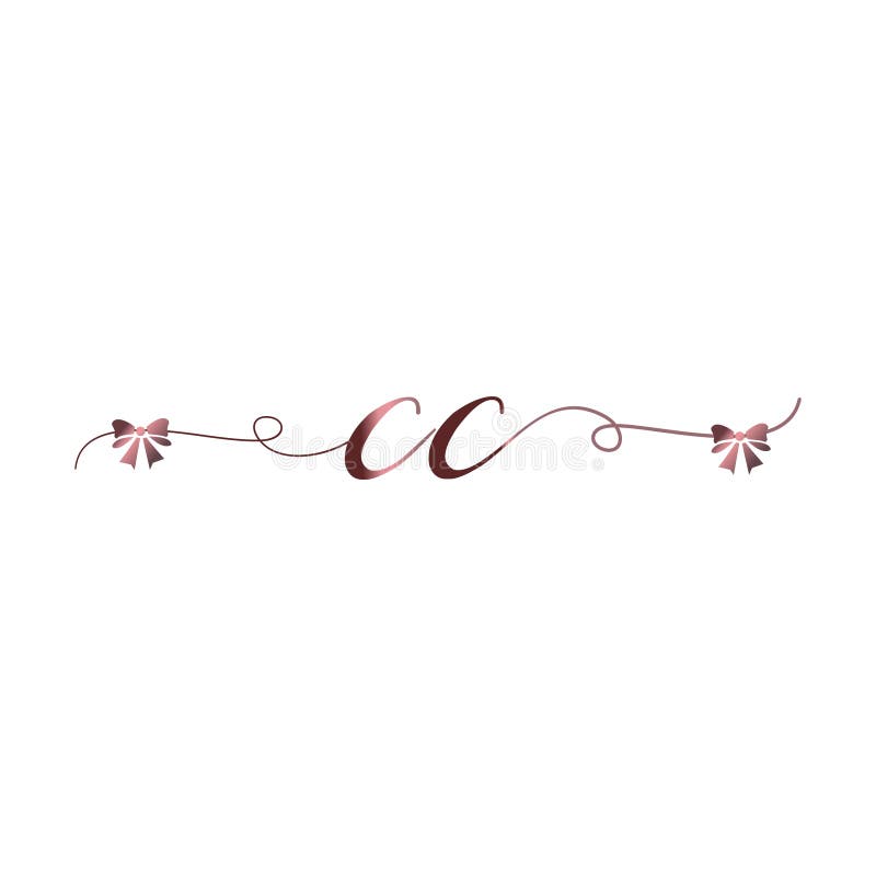 CC Initial Logo Handwriting Modern Luxury Fashion Stock Illustration ...