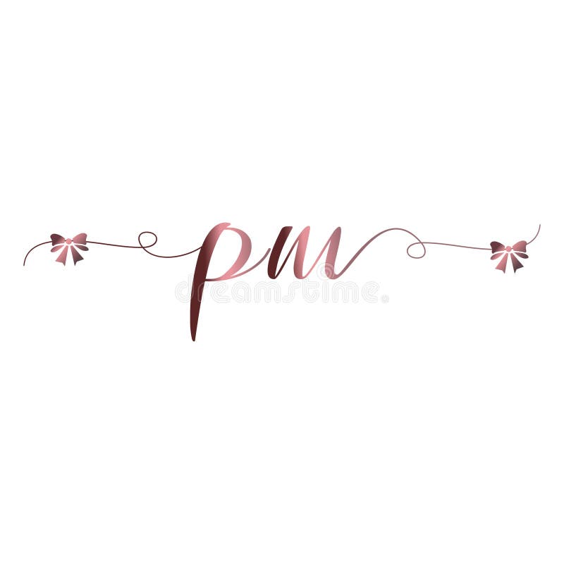 PM Initial Logo Handwriting Modern Luxury Fashion Stock Illustration ...