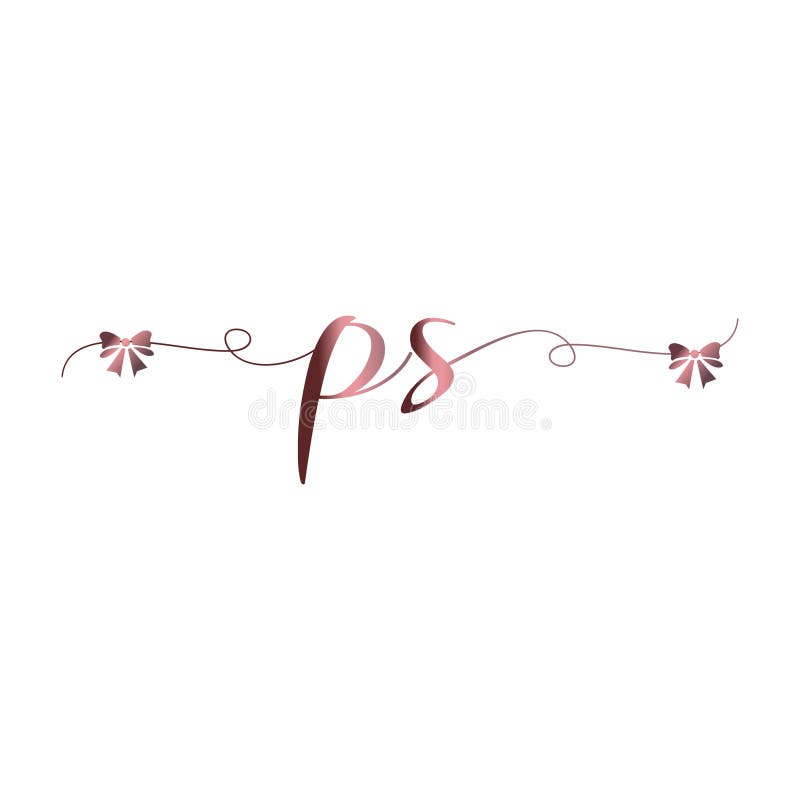 PS Initial Logo Handwriting Modern Luxury Fashion Stock Illustration ...