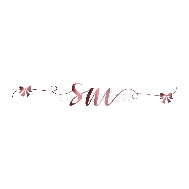 SM Initial Logo Handwriting Modern Luxury Fashion Stock Vector ...