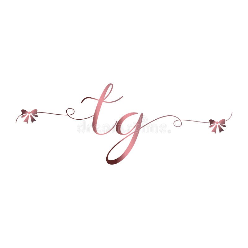 TG Initial Logo Handwriting Modern Luxury Fashion Stock Vector ...
