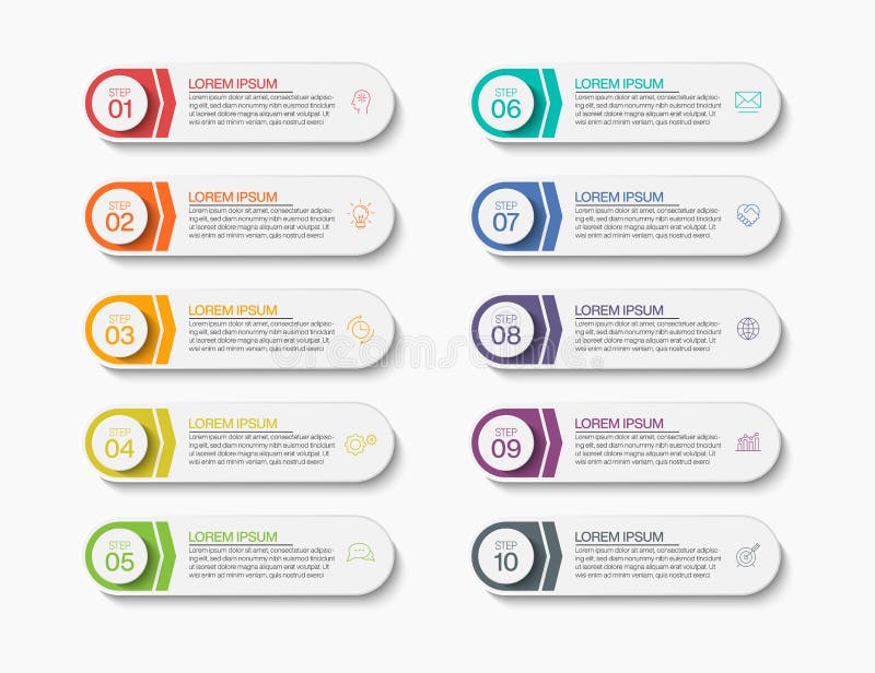 Business Data Visualization. Timeline Infographic Icons Designed for ...