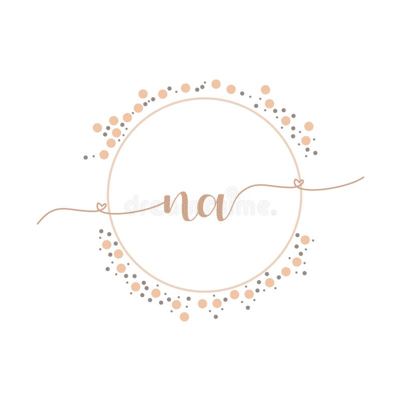 NA Initial Monogram Handwriting Luxury Illustration Stock Vector ...