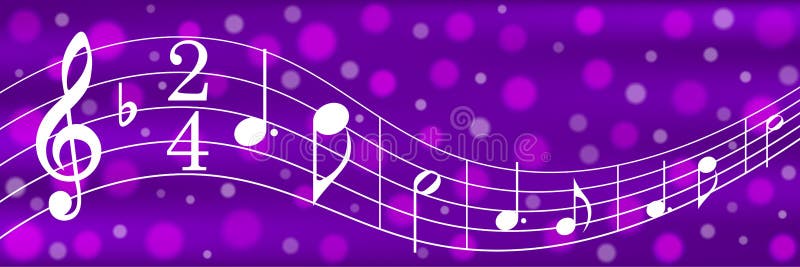 Purple Music Notes Backgrounds Stock Illustrations – 100 Purple Music ...