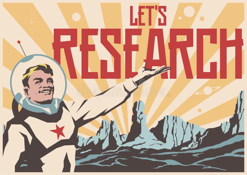 Retro Style Science Propaganda Stock Illustrations – 80 Retro Style ...