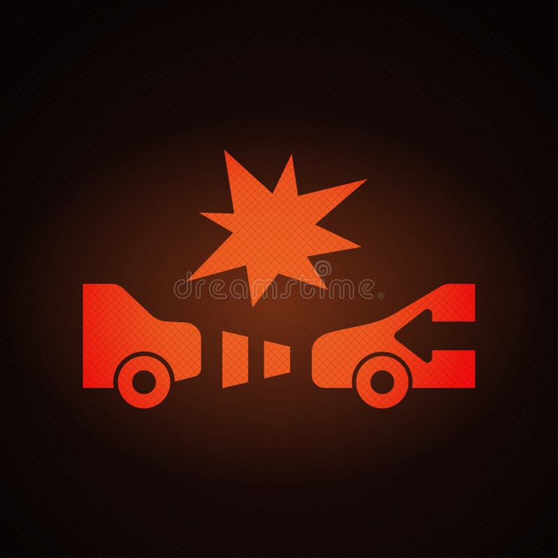 Lane Keeping Assist Neon Light Icon Stock Vector - Illustration of icon ...