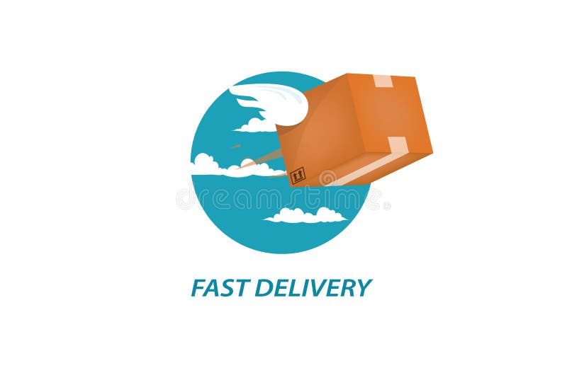Fast Delivery 24 Hrs ; Air Transport Stock Illustration - Illustration ...
