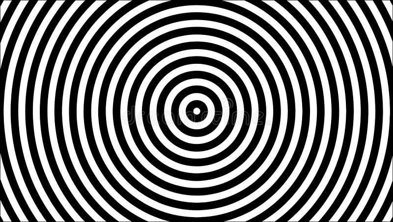 Hypnotic Circle Abstract Background Stock Illustration - Illustration ...