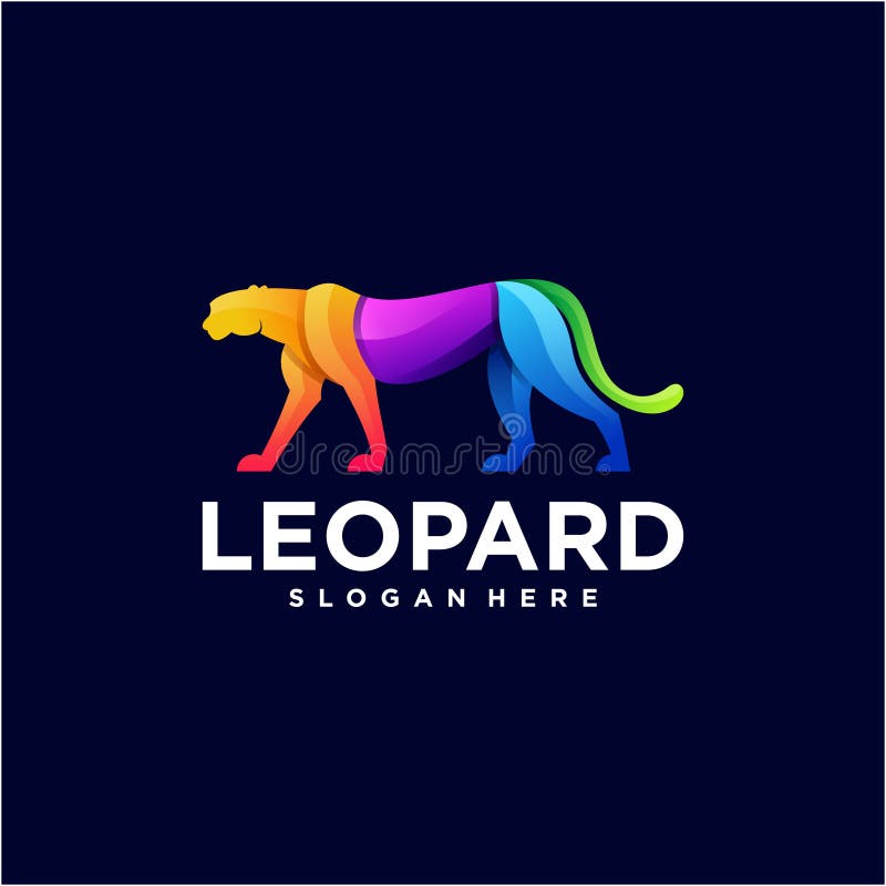 Abstract Colorful Leopard Logo Can Be Used for Many Industries Stock ...