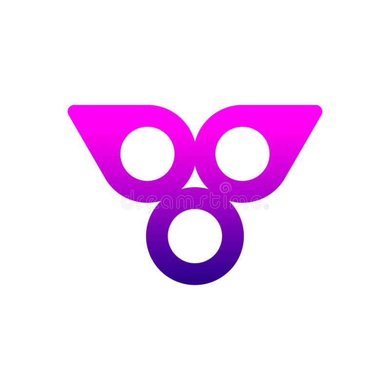 Abstract Triangle and Oval Vector Logo Design on Isolated Background ...