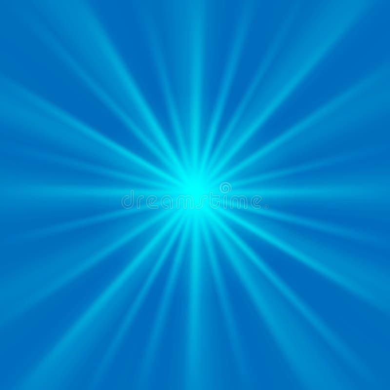 Radial Bright Rays in Blue Background Stock Photo - Image of bursting ...