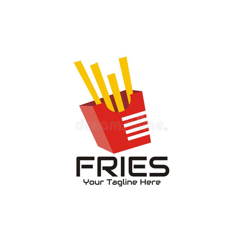 Illustration Vector Graphic of French Fries Logo with Red Box, Stock ...