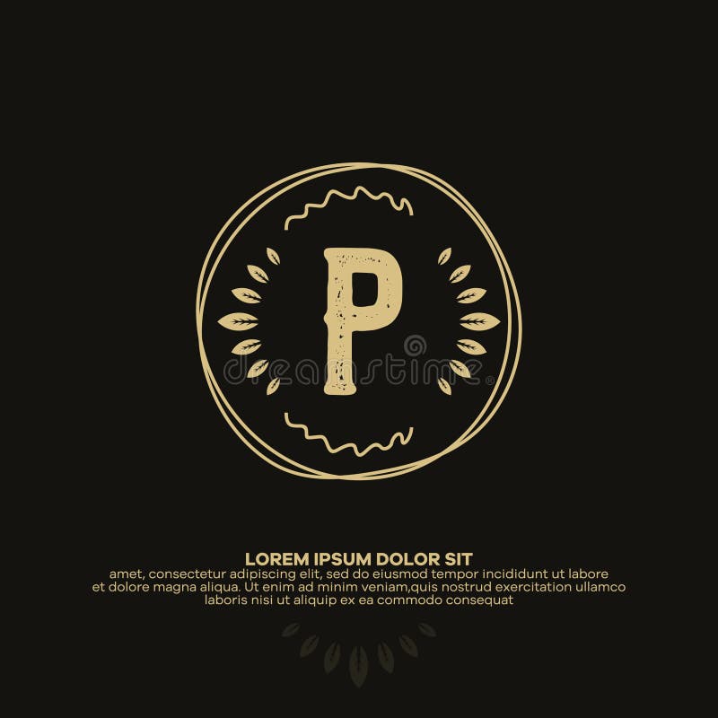 Initials P Logo Creative Template Premium Sign Vector Stock Vector ...