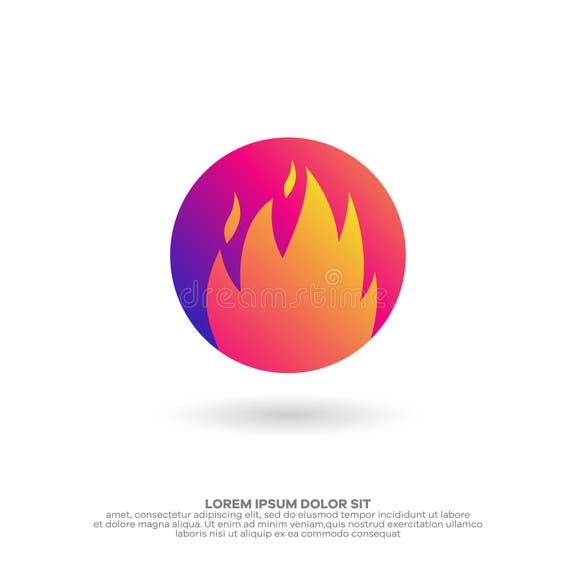 Trend Fire Logo Simple Vector Format Stock Vector - Illustration of ...