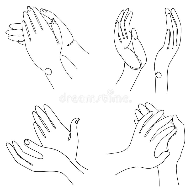 Continuous Line Clap Stock Illustrations – 77 Continuous Line Clap ...