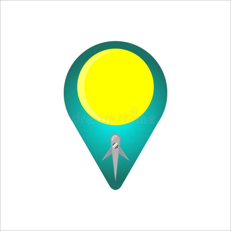 Logo Maps in a Modern Style Stock Vector - Illustration of basic ...