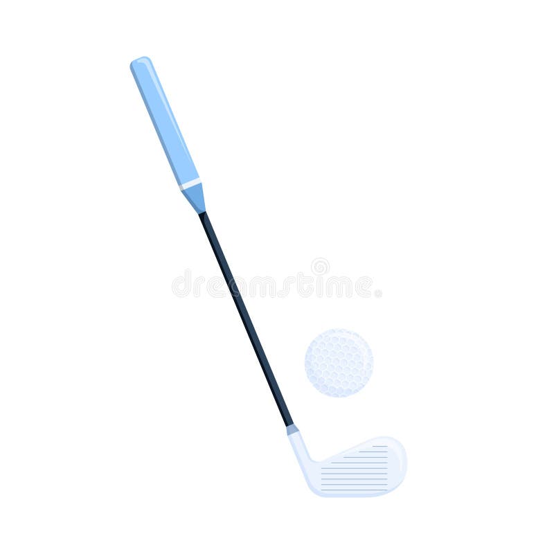 Bat and Ball Design in Golf Stock Vector - Illustration of advertising ...