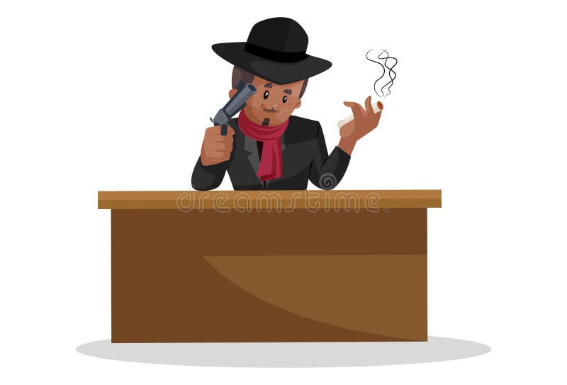 Don Vector Cartoon Illustration Stock Vector - Illustration of coat ...