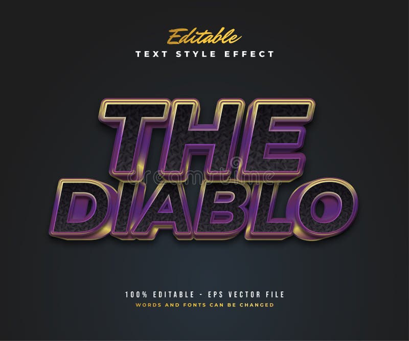 Black and Colorful Text Style with 3d Realistic Effect. Editable Text ...