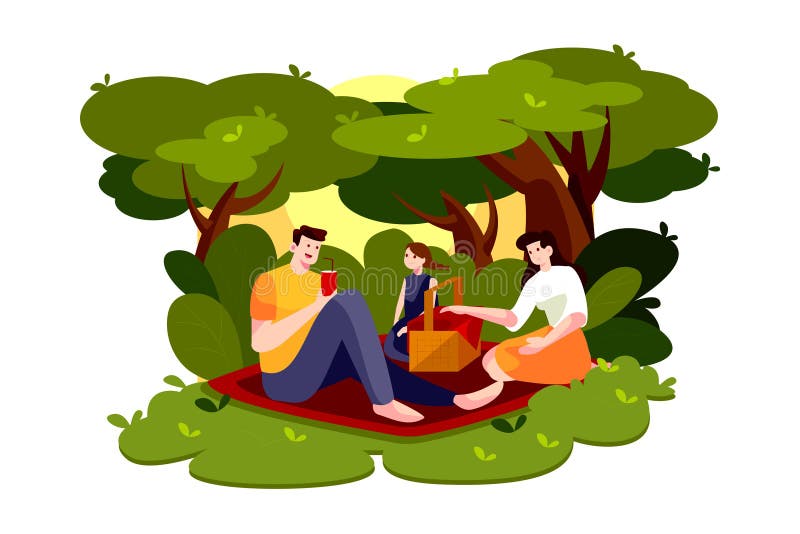Picnic Near Swimming Pool Stock Illustrations – 13 Picnic Near Swimming ...