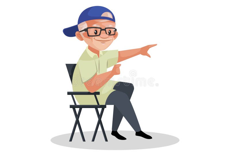 Movie Director Vector Cartoon Illustration Stock Vector - Illustration ...