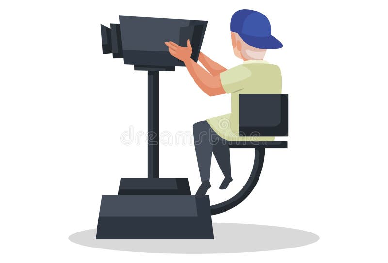 Movie Director Vector Cartoon Illustration Stock Vector - Illustration ...