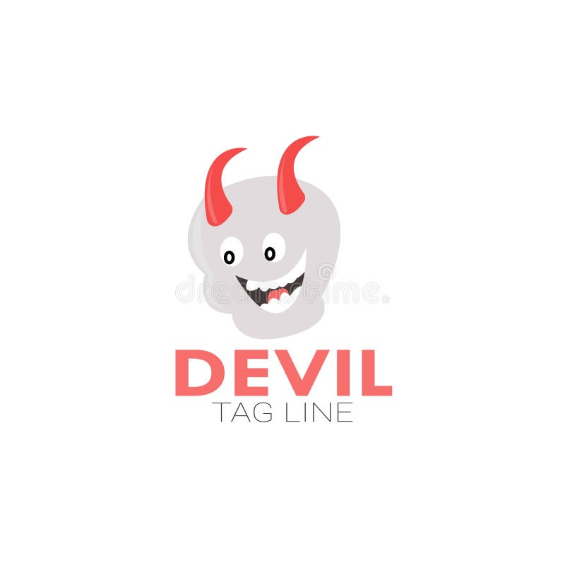 Devil Face Logo Template for Your Business Stock Vector - Illustration ...